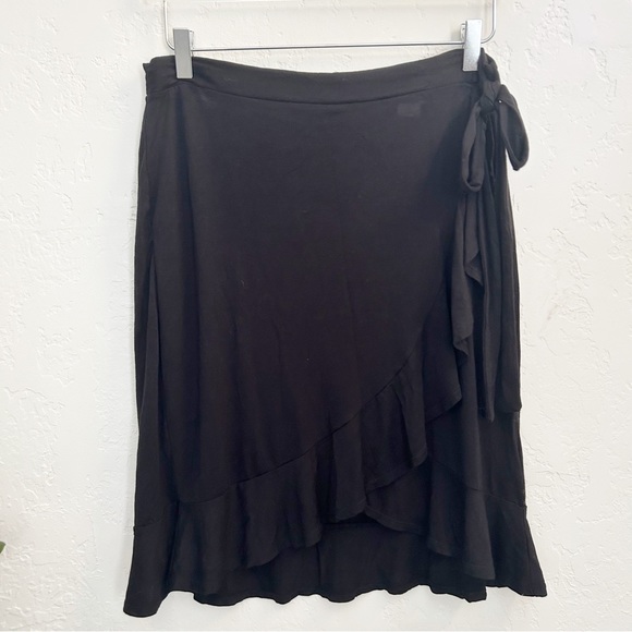 Max Studio | Skirts | Max Studio Black Wrap Skirt In Size Medium | Poshmark